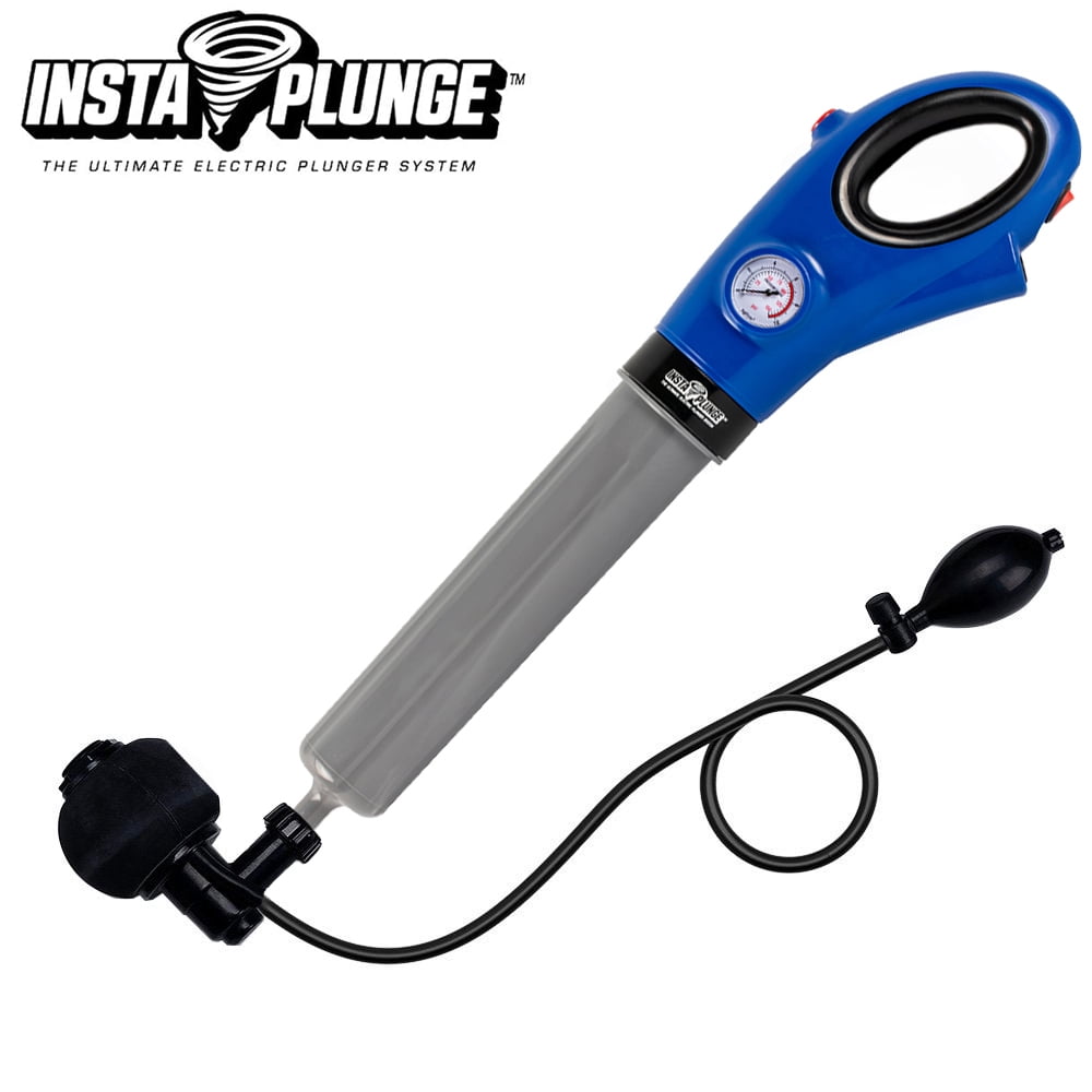 InstaPlunge Electric Plunger System - Unclog and Clear Toilet and Drain ...