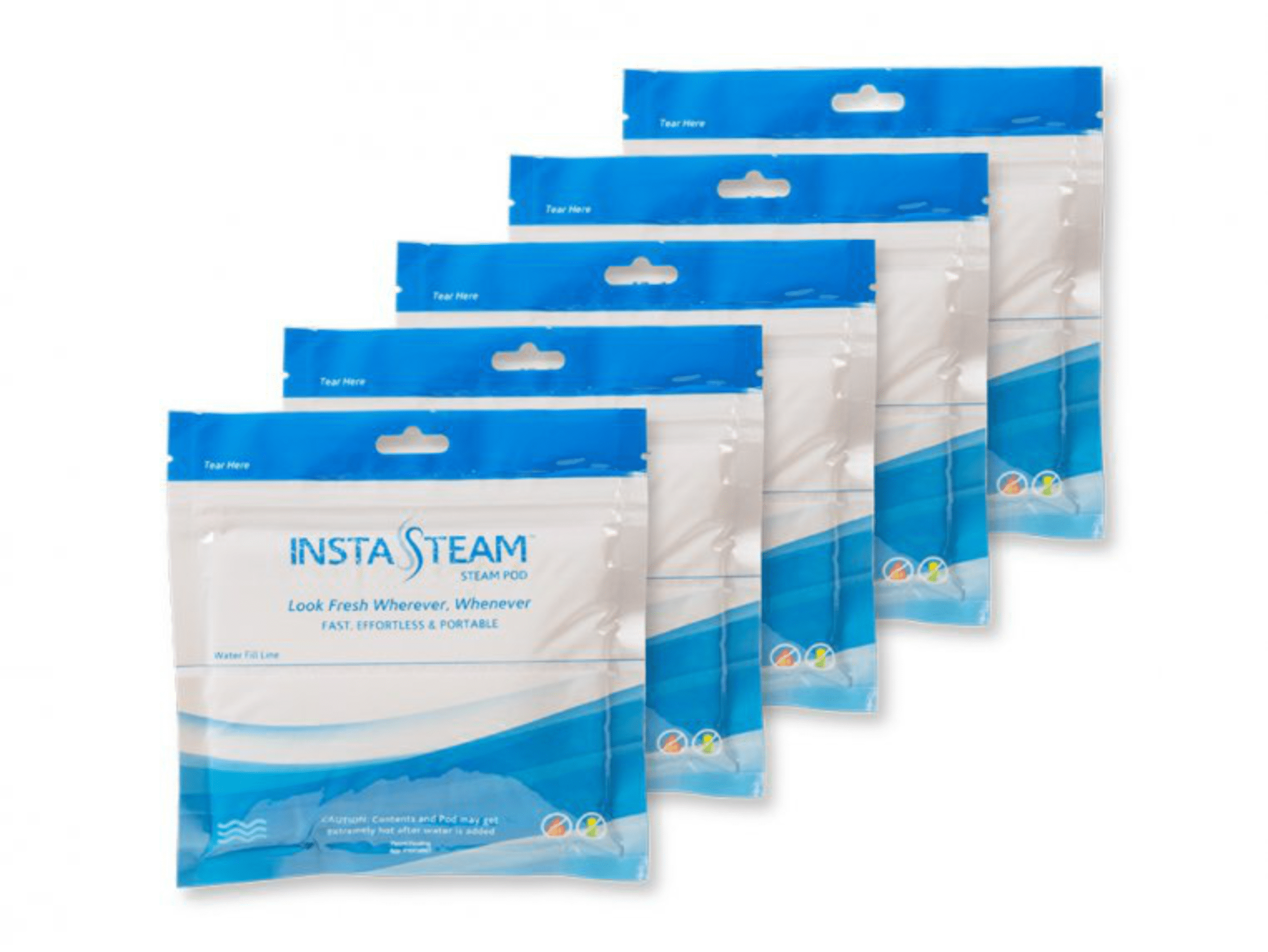 InstaSteam Extra Pods - 5 REFILL PODS - No Garment Bag - Clothes ...