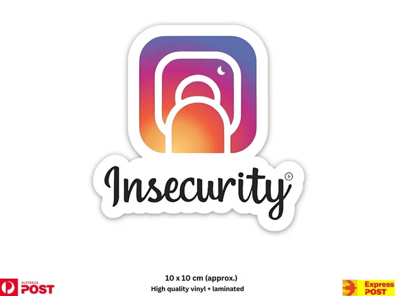 Instagram Laptop Insecurity Sticker Phone Decal Water Bottle Stickers ...
