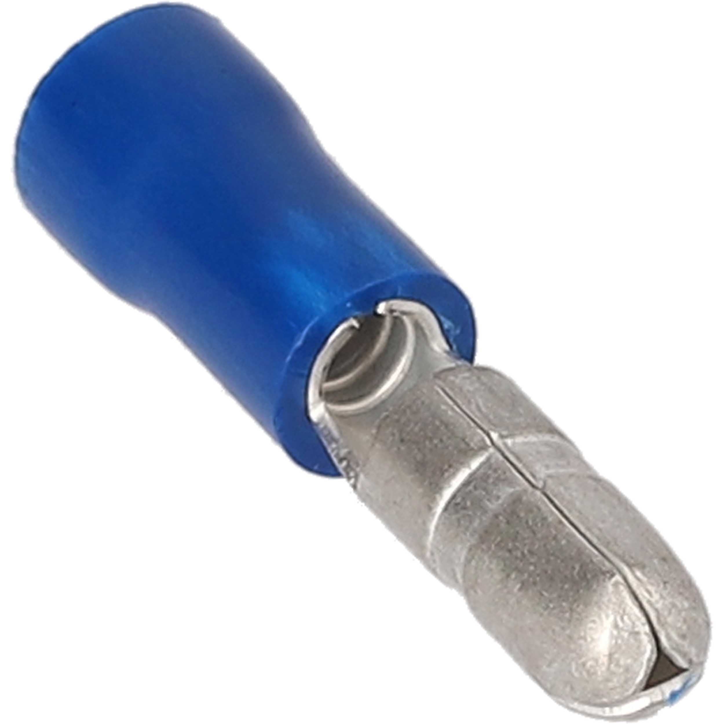 Install Bay BVMB Vinyl Male Bullet Connector 16/14 Gauge .156, Blue ...