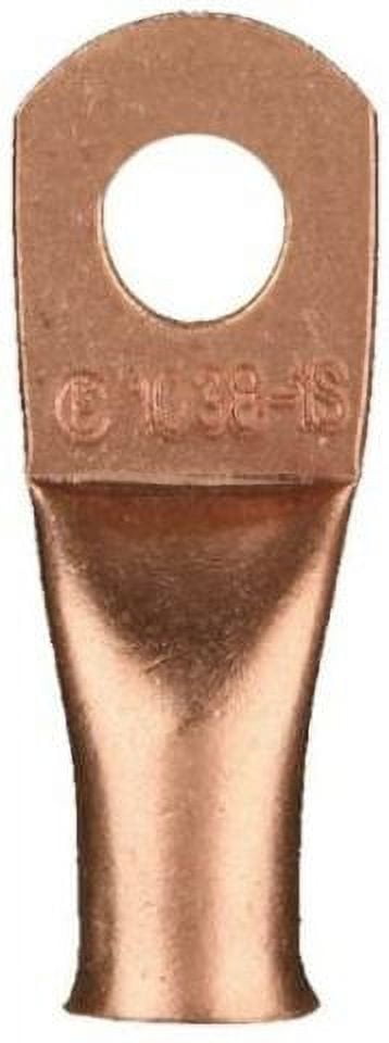 Install Bay CUR412 Copper Uninsulated Ring Terminal, 4 Gauge, 1/2", 25 ...