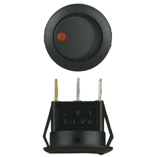 ROCKER SWITCH ROUND RED LEDS 5 PER PK - Walmart Business Supplies
