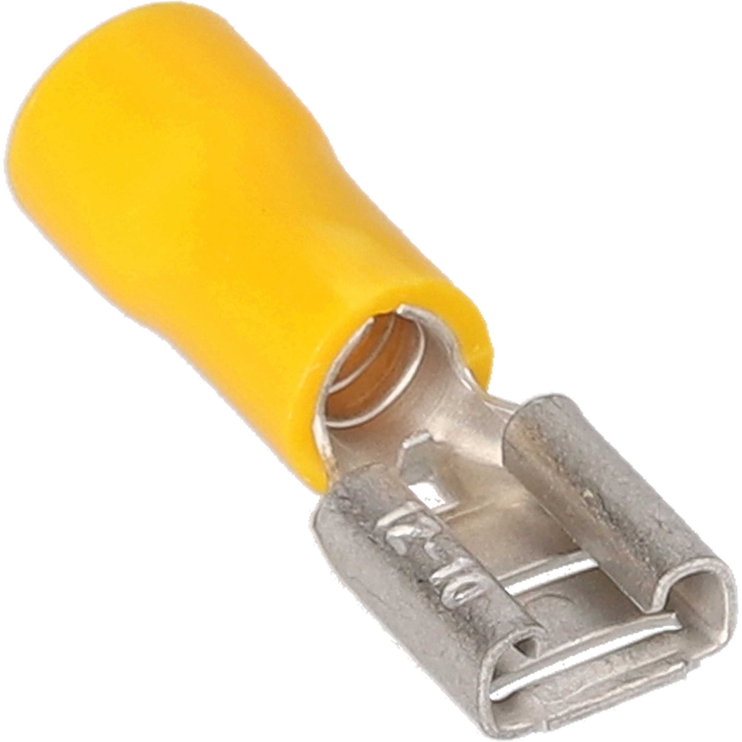 Install Bay Yellow Vinyl Female Quick Disconnect 12-10 Gauge .250 ...