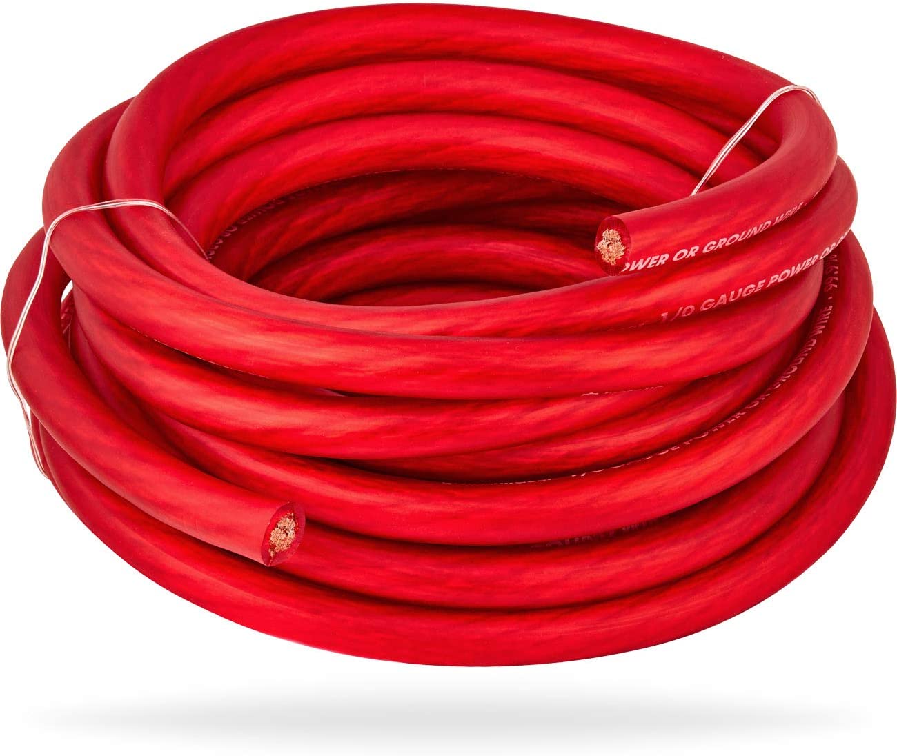 Pyramid RPR825 - 8 Gauge Clear Red Power Wire 25 ft. OFC - Walmart.com