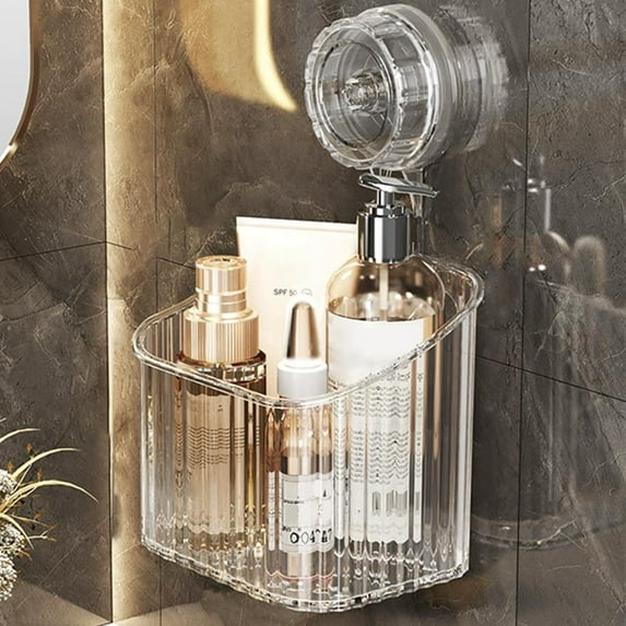 Installation Bath Baskets Toiletries Box Suction Cup Storage Rack ...