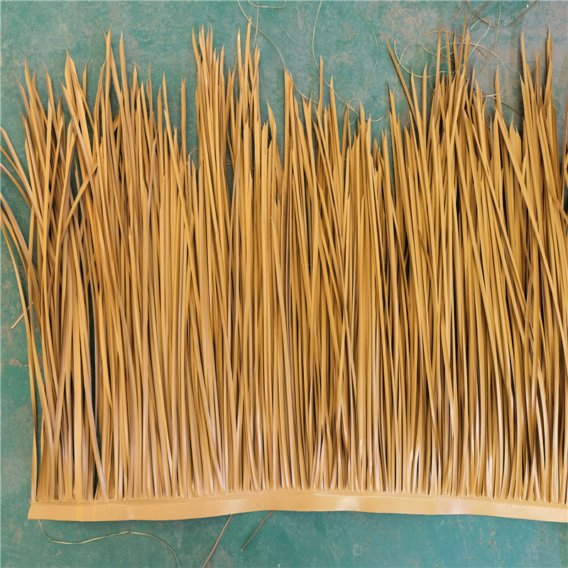Installation of fast thatch long thatch tile plastic thatch woven straw ...