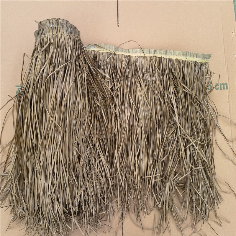Installation of fast thatch long thatch tile plastic thatch woven straw ...