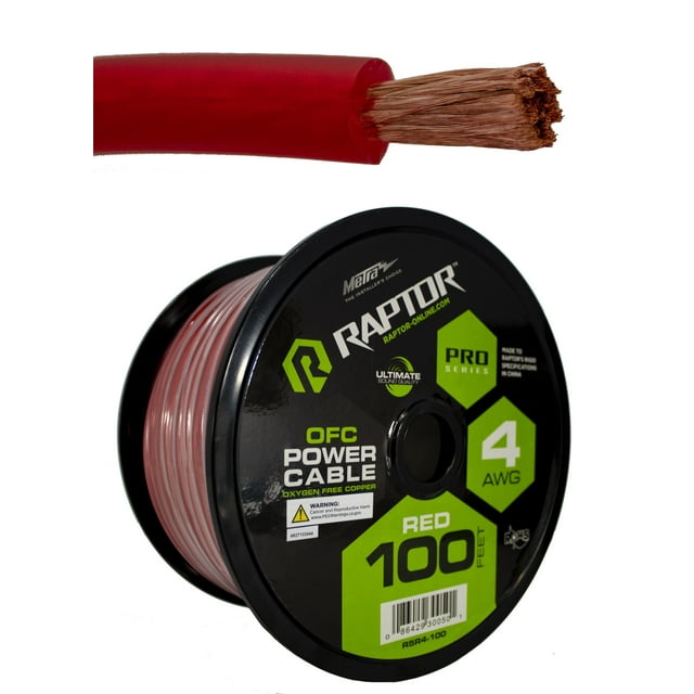Installbay by Metra R5R4100 100 ft. 4 AWG OFC Pro Series Power Cable ...