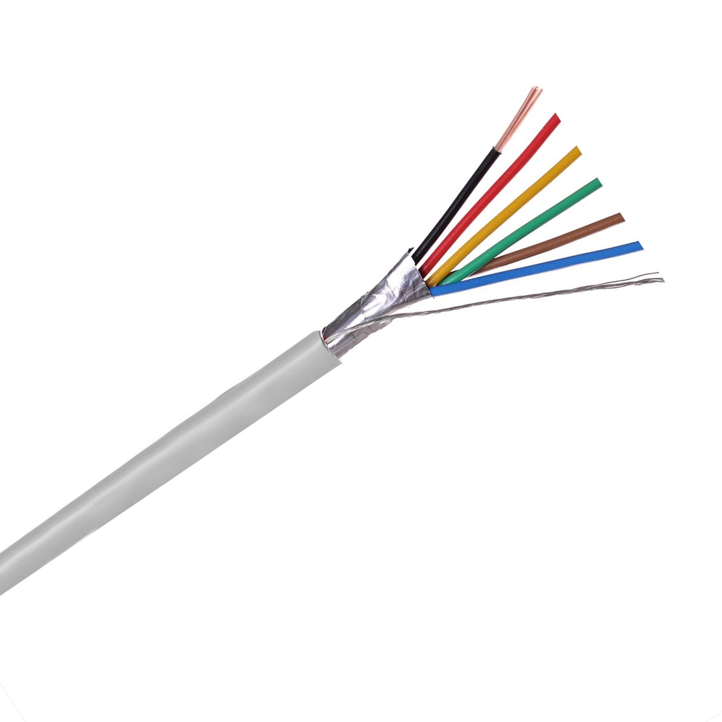 InstallerCCTV 24 AWG 6 Conductors Full Cooper Security Alarm Wire Cable ...