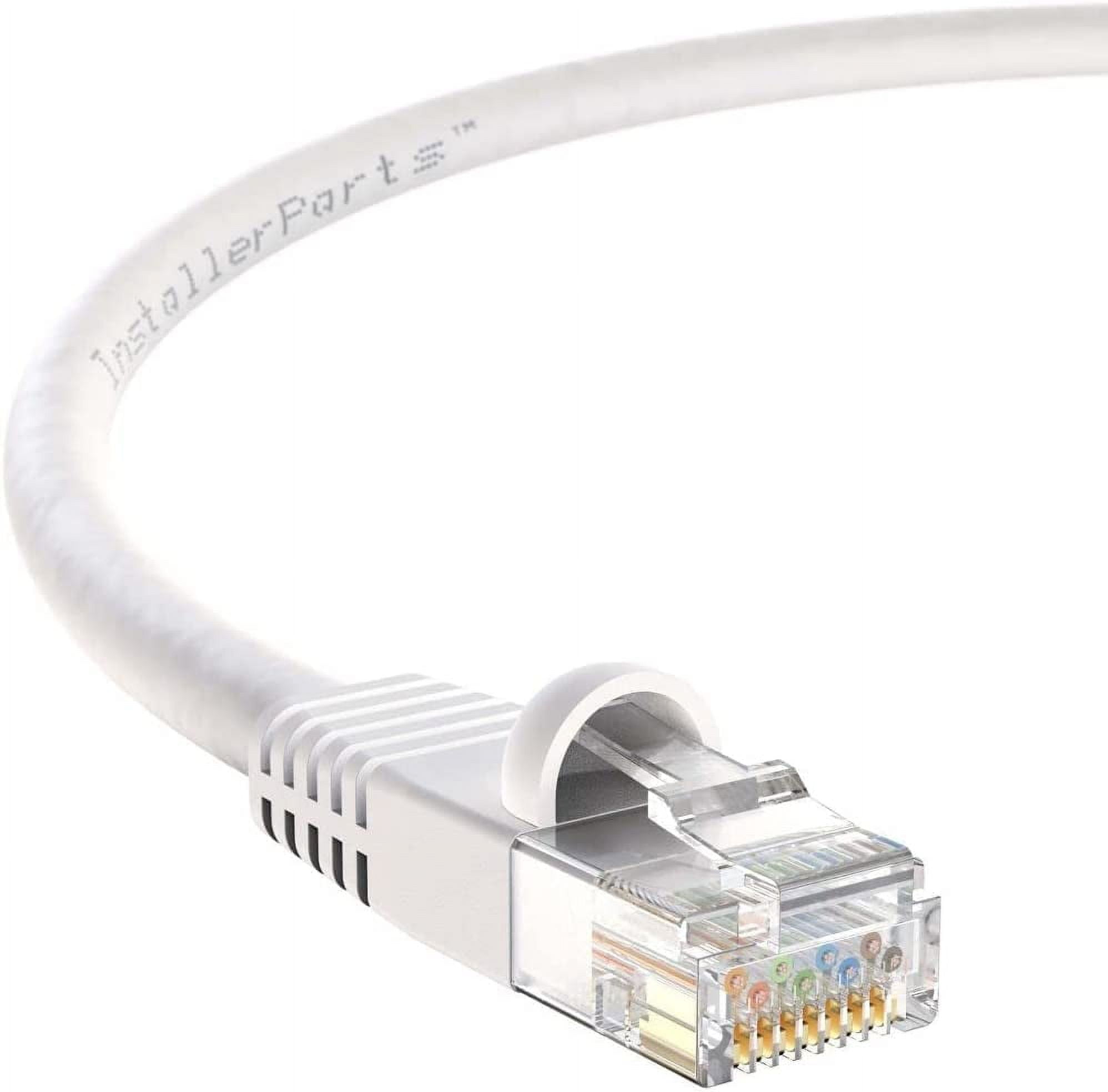 InstallerParts CAT6 Cable UTP Booted [White] - [2 FT] - [10 Pack ...