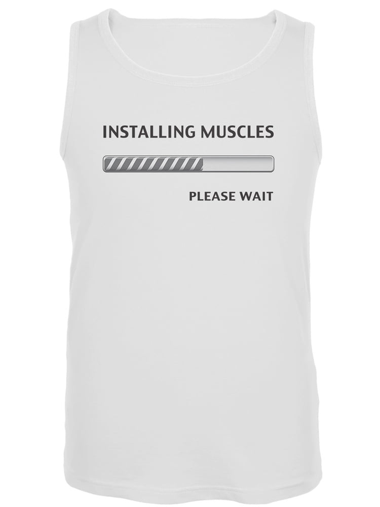 Installing Muscles White Tank Top - Large - Walmart.com