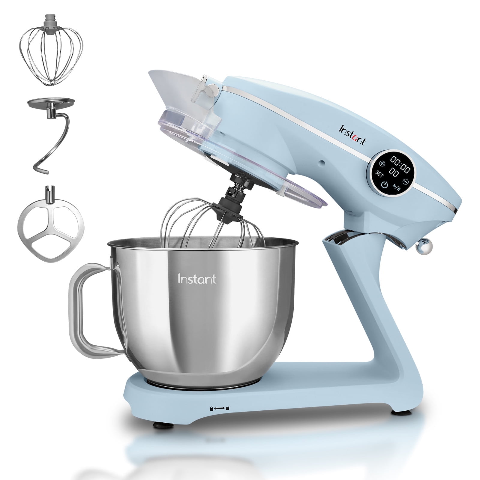 Instant 7.4 qt Stand Mixer Pro, 600W 10-Speed with Digital Interface ...