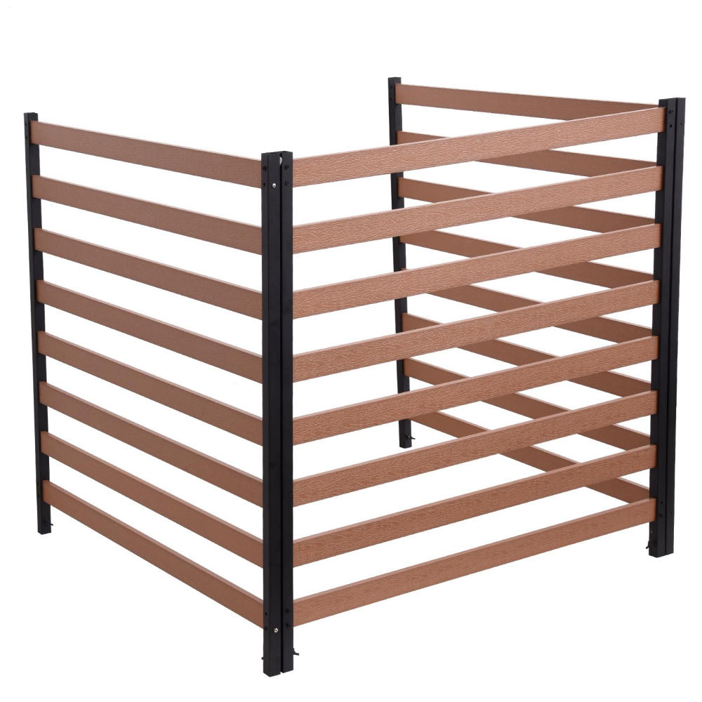 Instant AC Cover Privacy Fence - 38"Wx53"H 3-Panel Outdoor Screen with ...