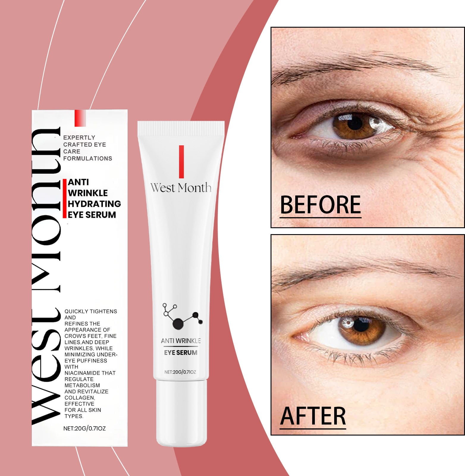 Instant Anti-Wrinkle Moisturizing Firming Eye Cream with Anti-Aging ...