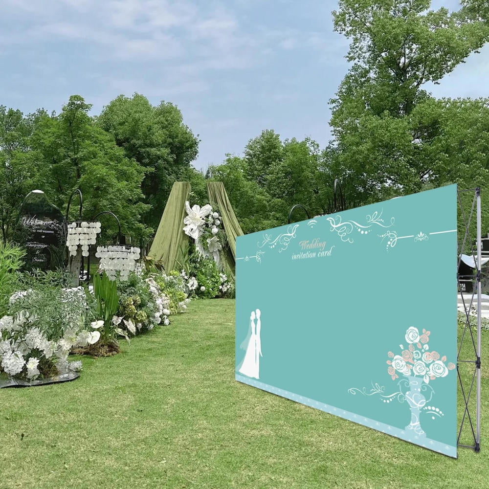 Instant Assembly Fabric Backdrop Stand Kit - Trade Show Booth Display ...