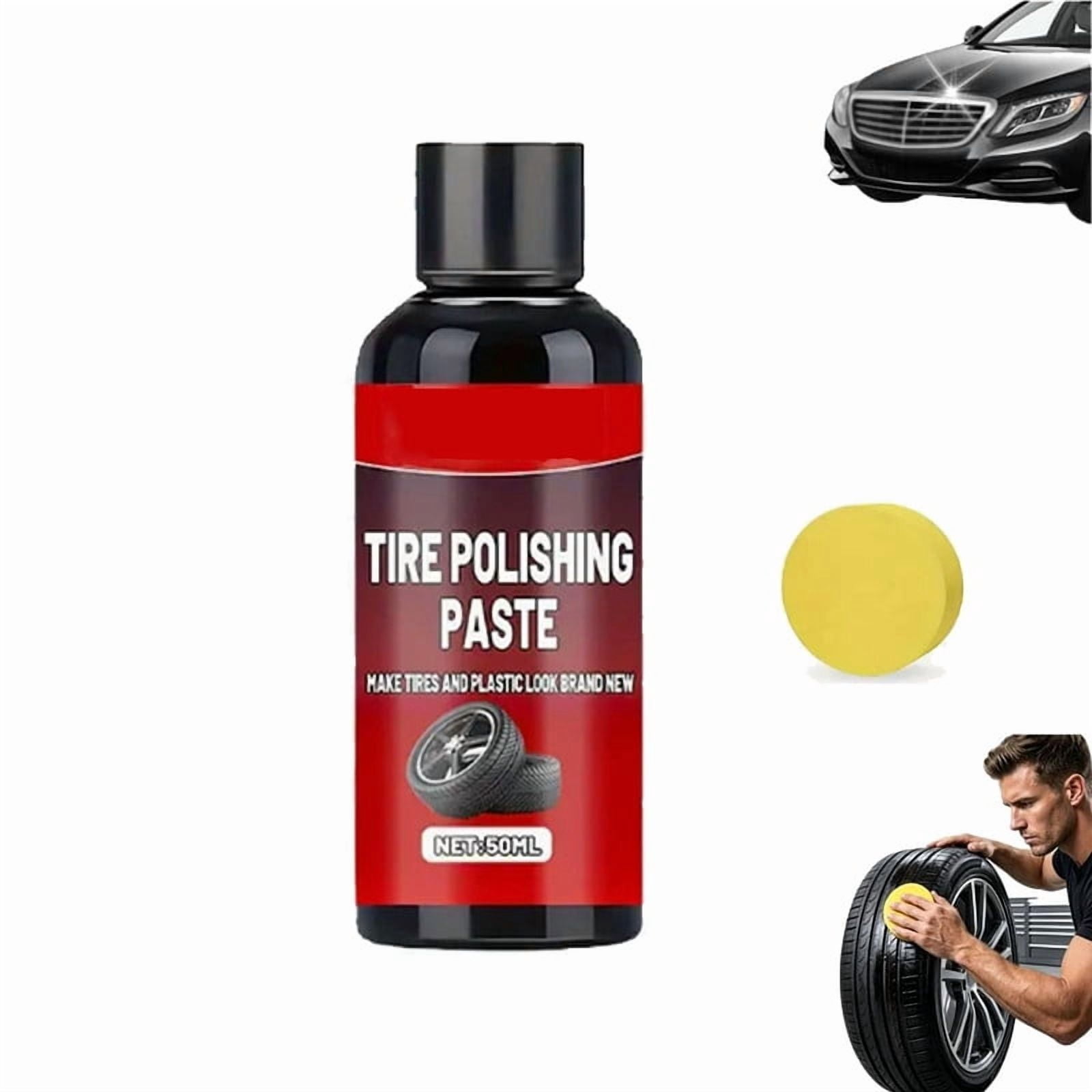Instant Black Tire Polishing Paste, Car Tire Plastic Trim Renewal Paste ...