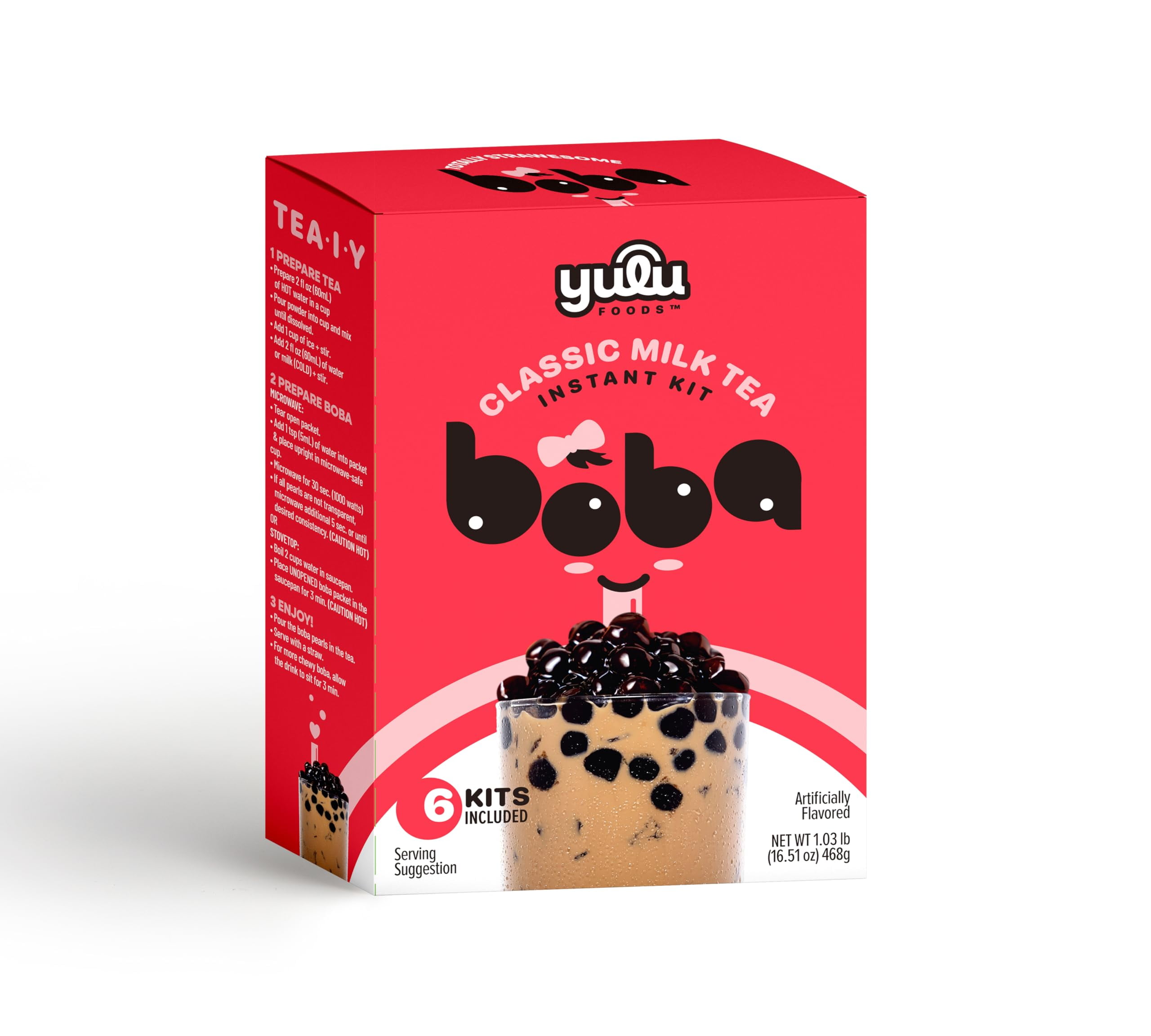 Instant Bubble Pearls for Classic Milk Tea with Brown Sugar Flavor - 6 ...