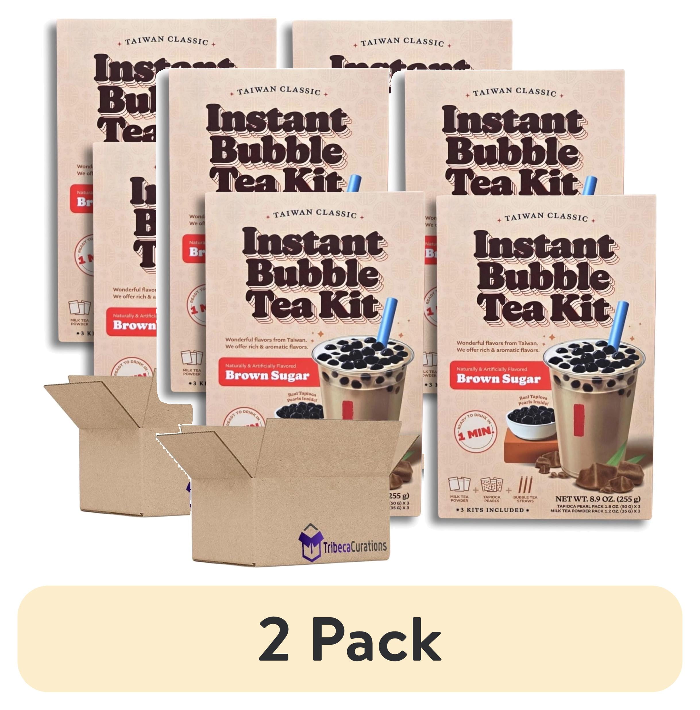 (2 pack) Instant Bubble Tea Kit Value Pack Flavor | Pack of 4 (12 Total ...