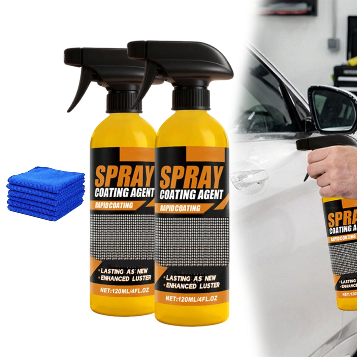 Instant Car Polish, Nano Hydrophobic Ceramic Coating Spray, Advanced ...