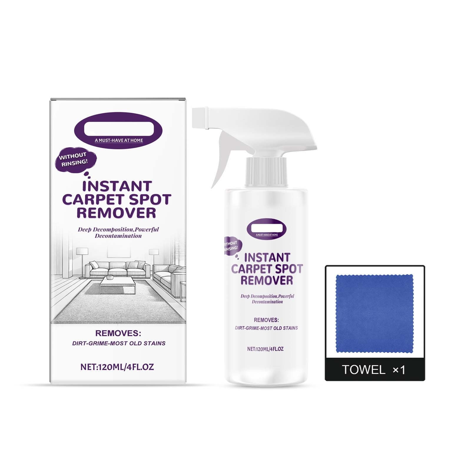 Instant Carpet Spot Remover Carpet Cleaner with Reusable Cleaning Cloth ...