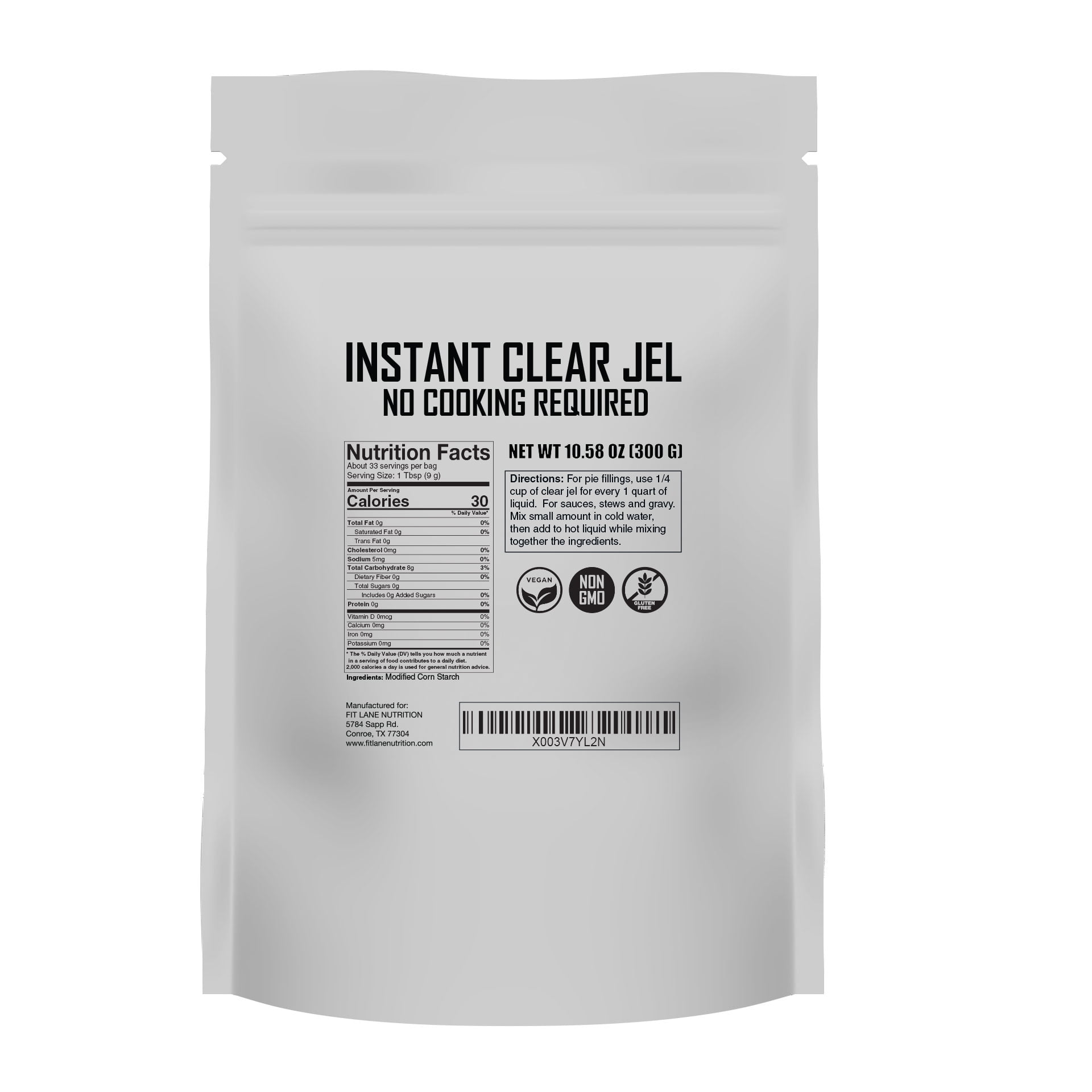 Instant Clear Jel Powder 300 Gms - No Cooking Required - Thickener for ...
