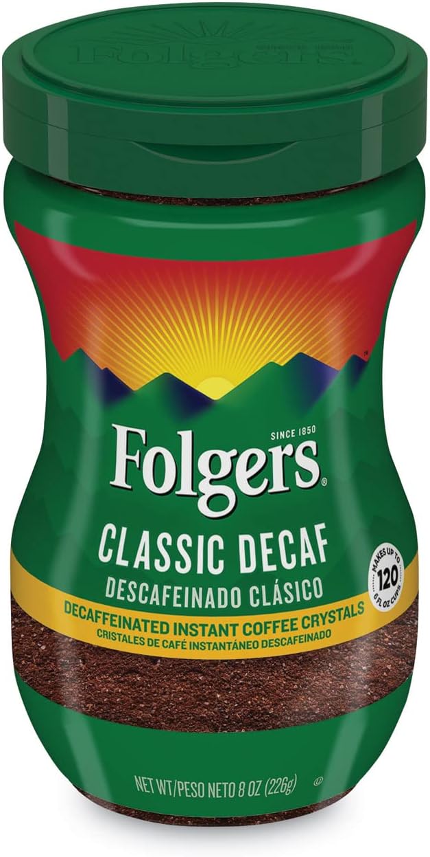 Instant Coffee Crystals, Decaf Classic, 8 Oz - Walmart.com