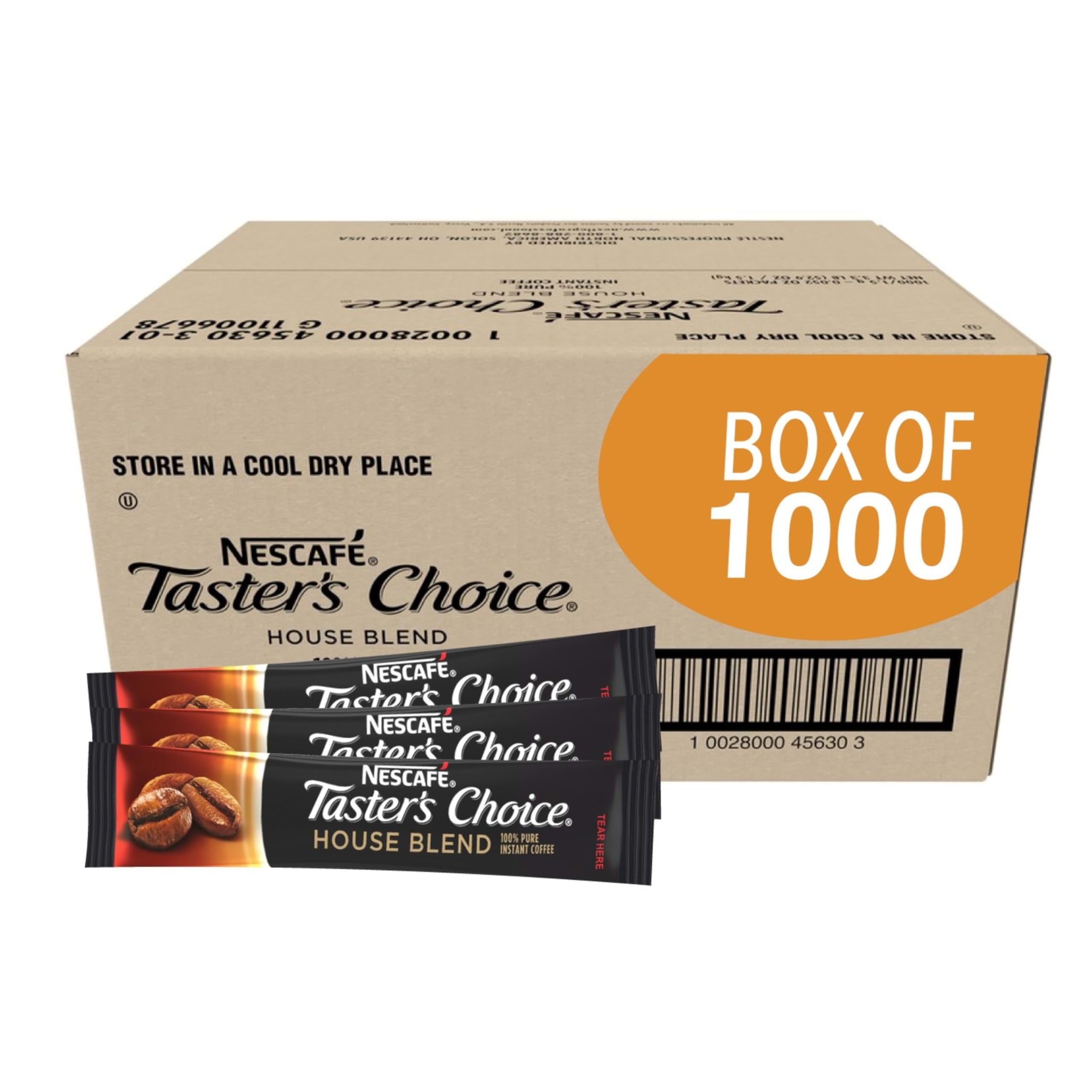 Instant Coffee Packets, Taster's Choice Light Roast, Bulk Pack, 1.5 g ...