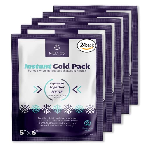 Instant Cold Packs - 24 Pack Disposable Cold Compress Therapy Reduce ...