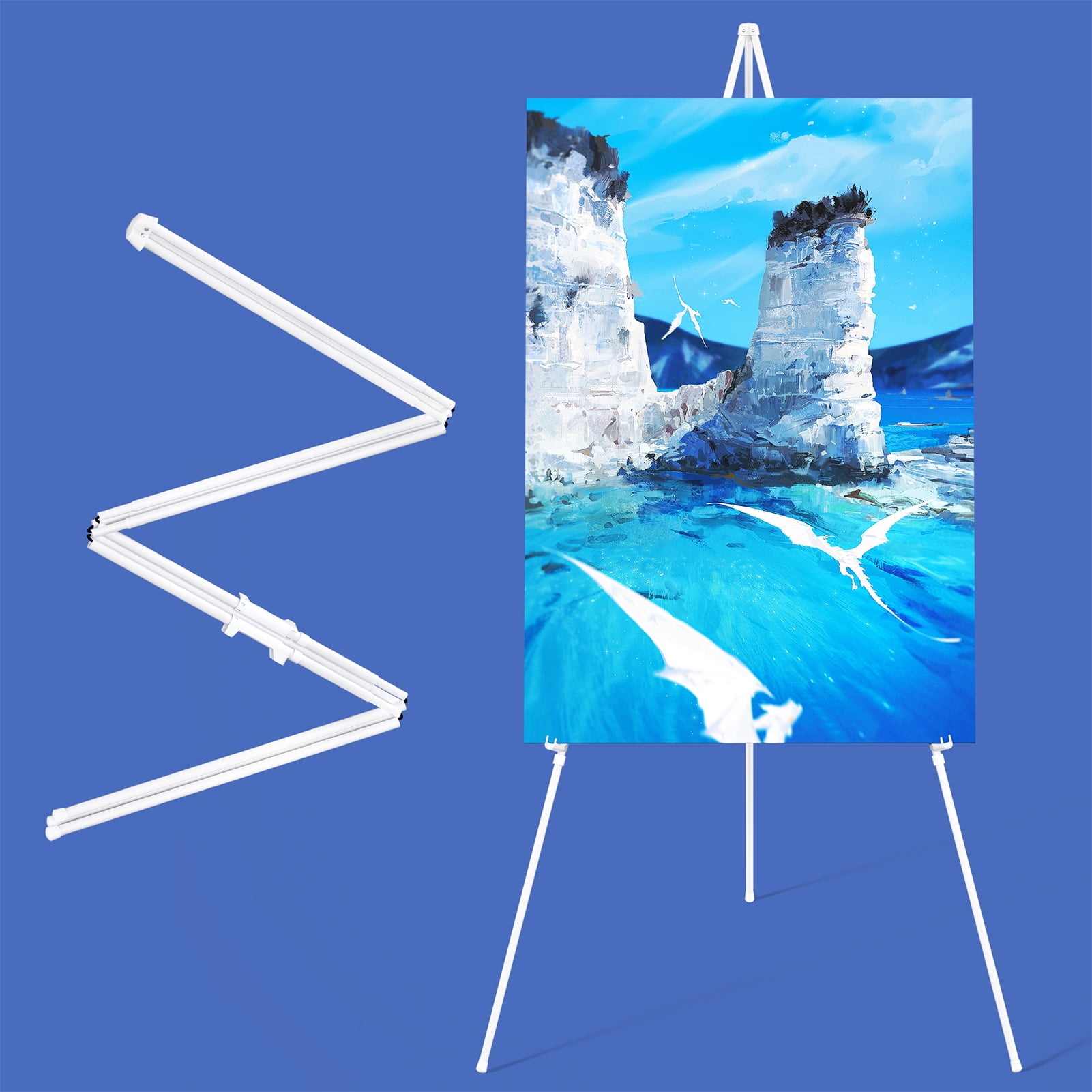 Instant Display Easel Stand - 63" Tripod Collapsible Portable Artist ...