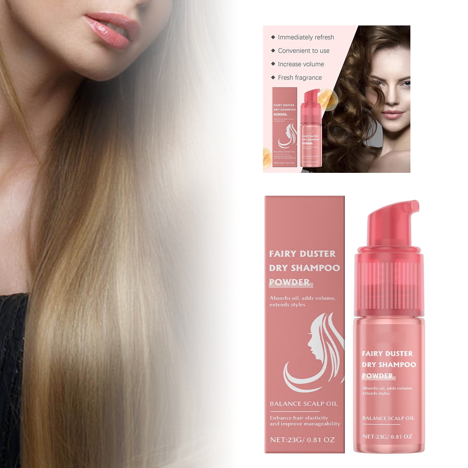 Instant Dry Shampoo Spray Oil Absorbing Fresh Scent No Water Needed ...