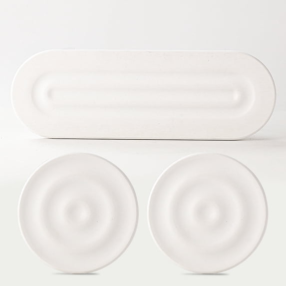 Instant Dry Water Absorbent Diatomite Coasters Set of 3, Natural ...