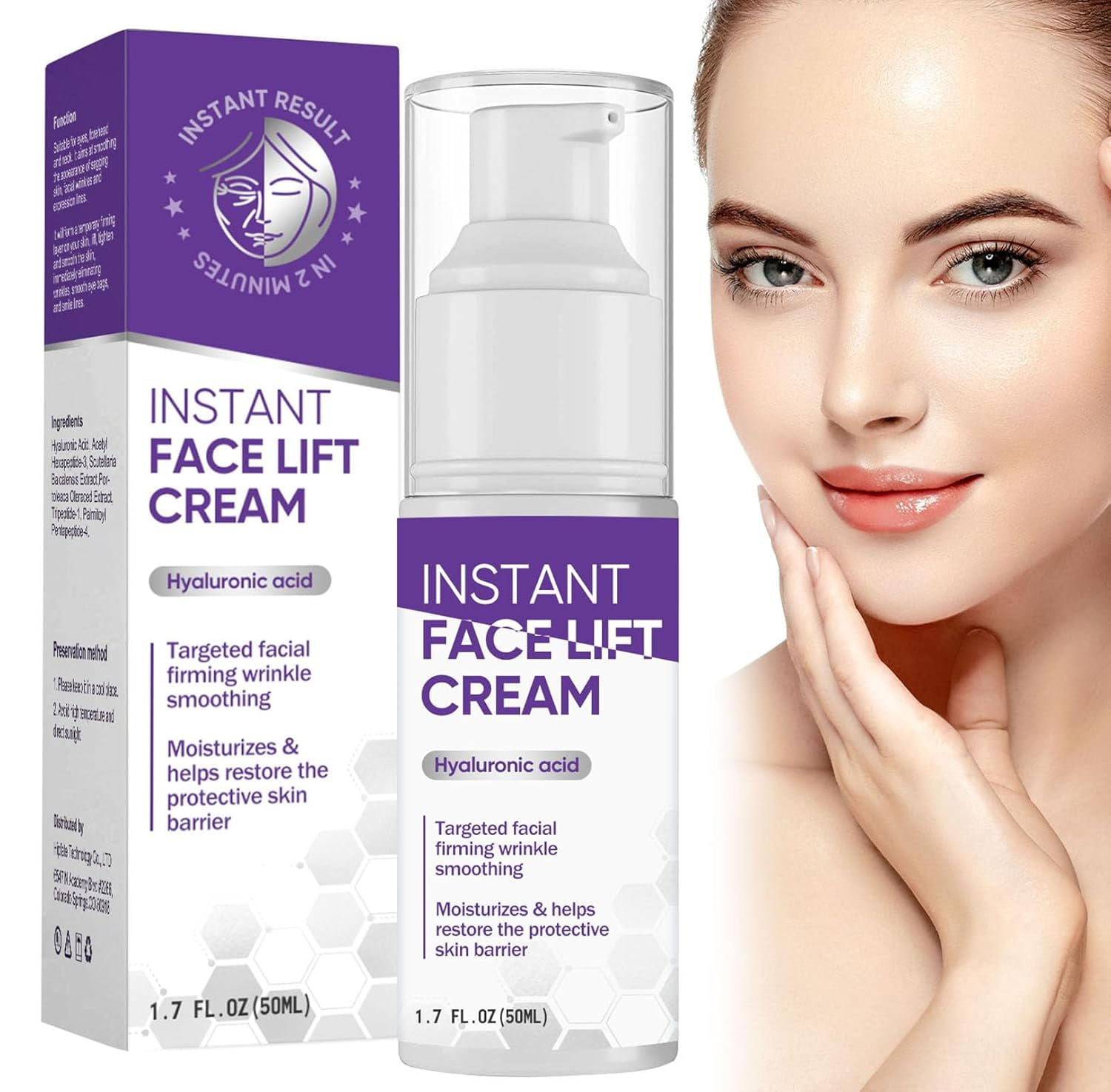 Instant Face Lift Cream for All Skin Types, 50ML - Walmart.com
