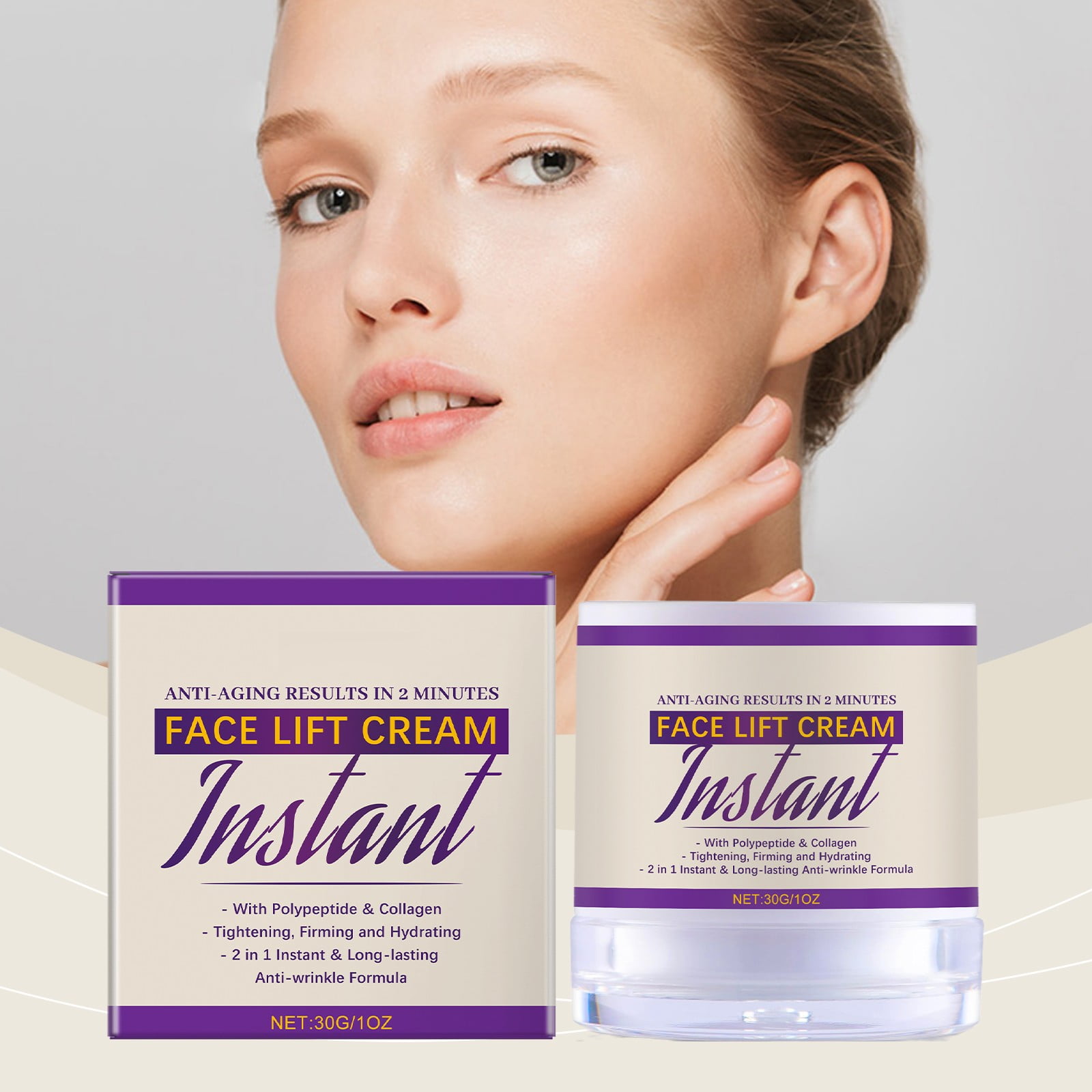 Instant Face Lift Cream - Temporary Eye, Neck & Skin Tightening ...