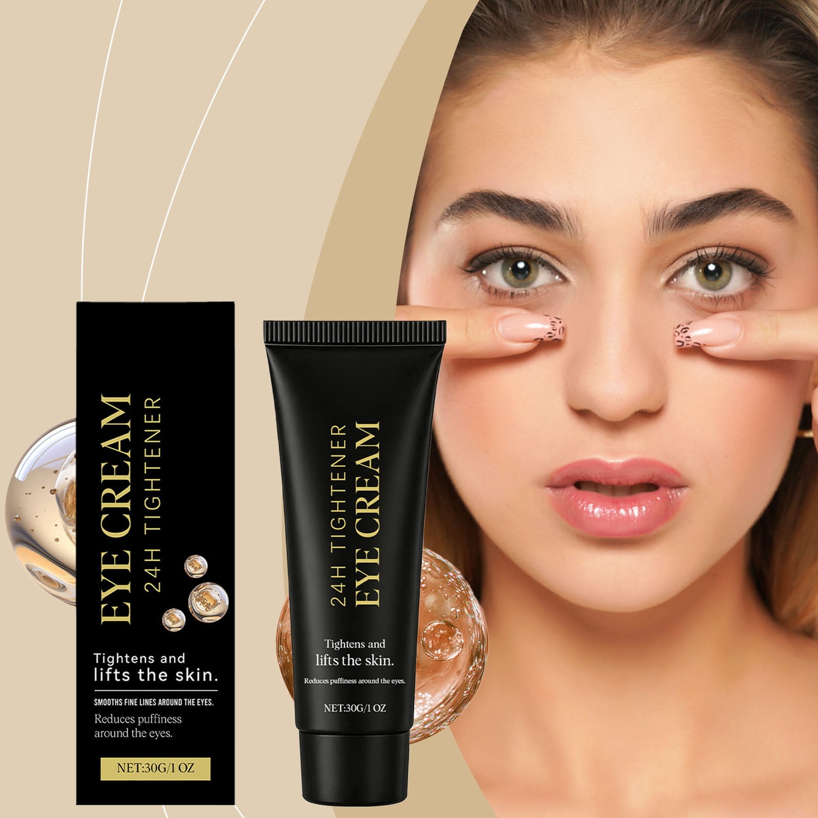 Instant Firm Eye Tightening Cream,Eye Bag & Puffiness Reducer for ...