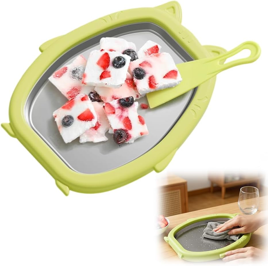 Instant Freeze Ice Cream Kit, Rolled Ice Cream Maker Stainless Steel ...