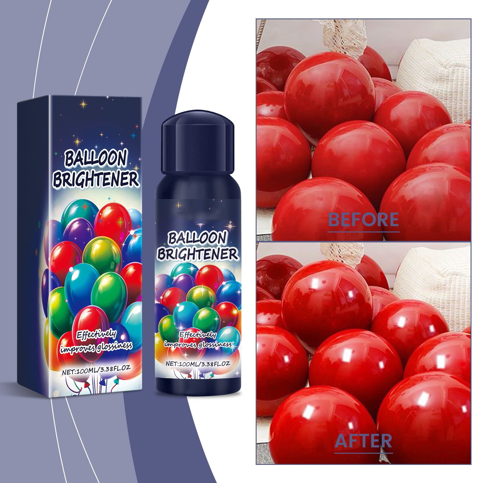 Instant Glossy Balloon Shine Spray, Long Lasting Effect Texture Gloss ...