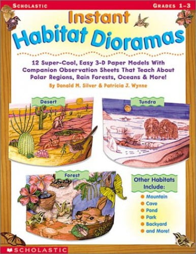 Pre-Owned Instant Habitat Dioramas: 12 Super-Cool, Easy 3-D Paper ...
