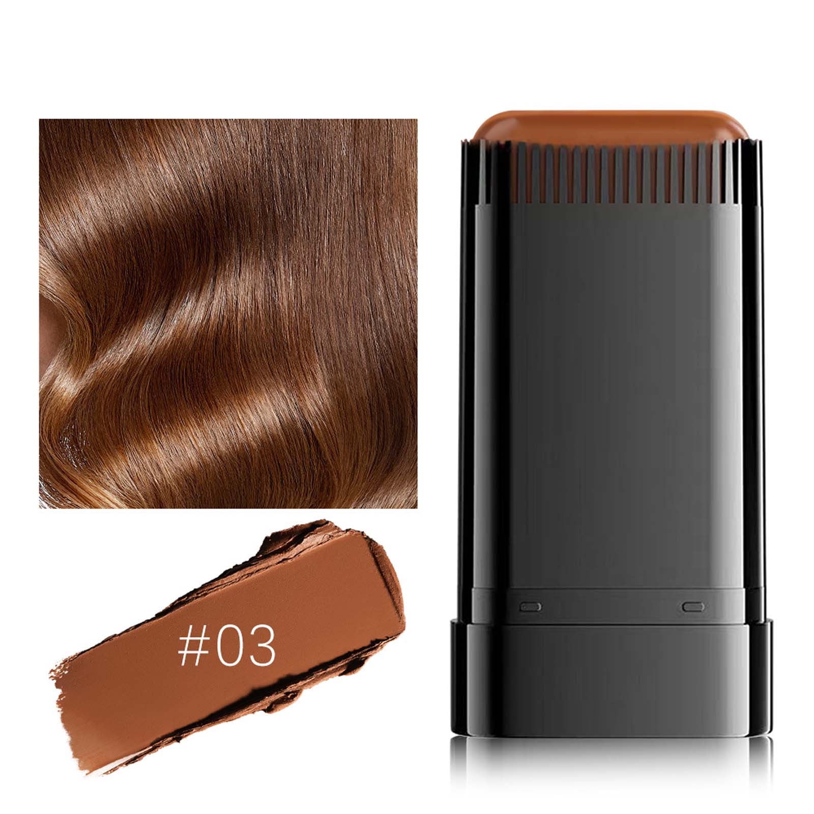 Instant Hair Color Stick with Built-in Comb, 2-in-1 Waterproof ...