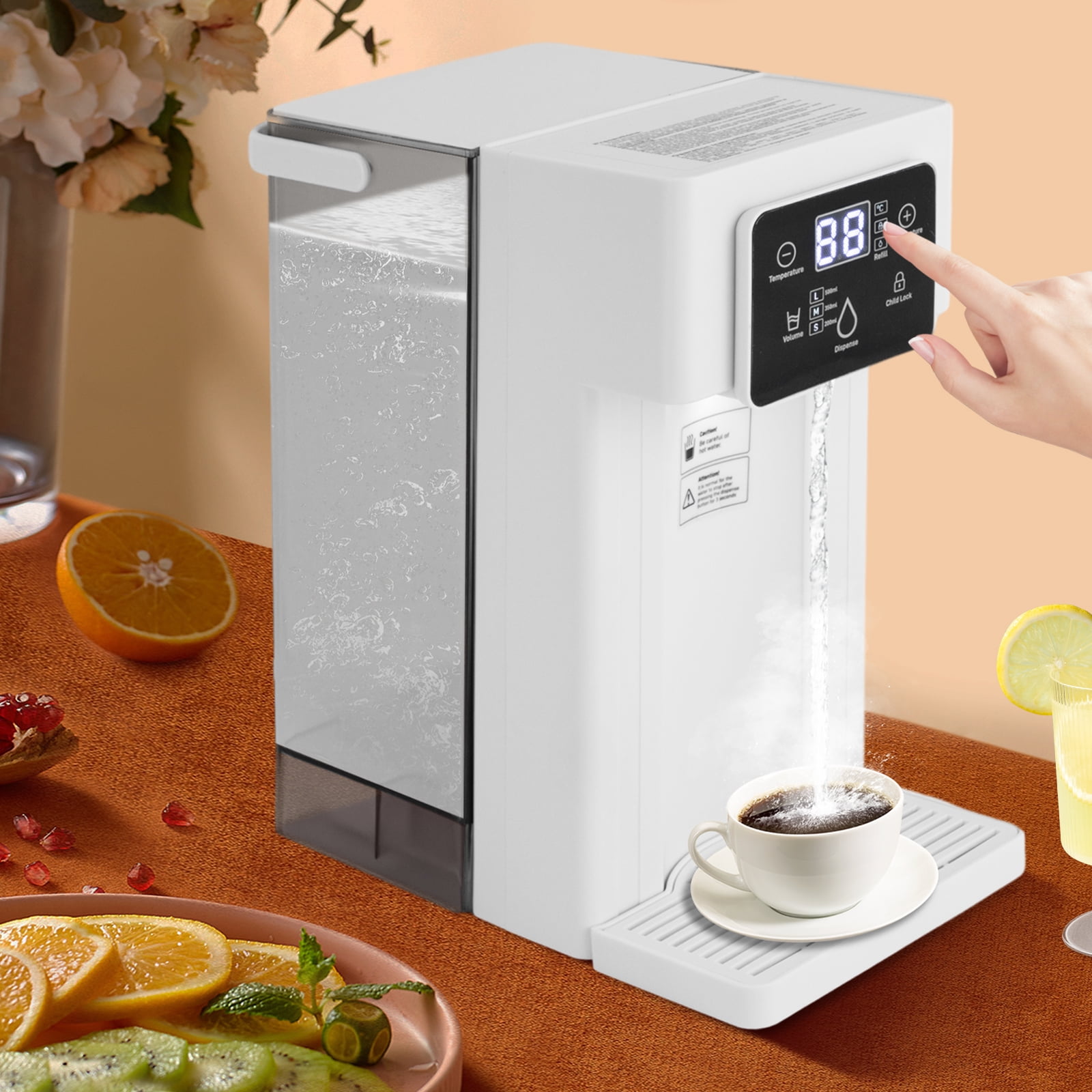 Instant Hot Water Dispenser - 0.79 Gal, 1500W Rapid Heating, Adjustable ...