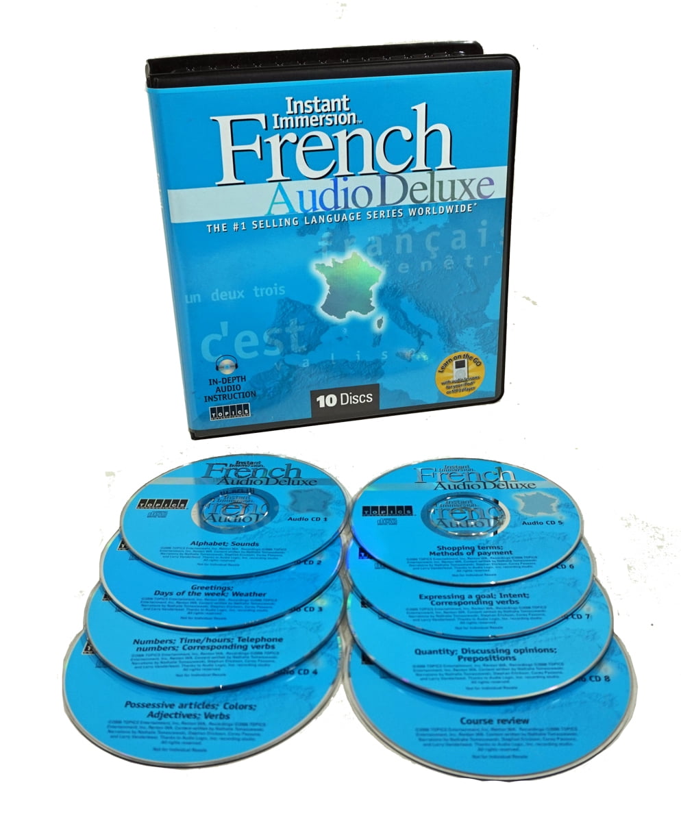 Instant Immersion French Audio Deluxe - 8 Audio CD Set - Walmart.com