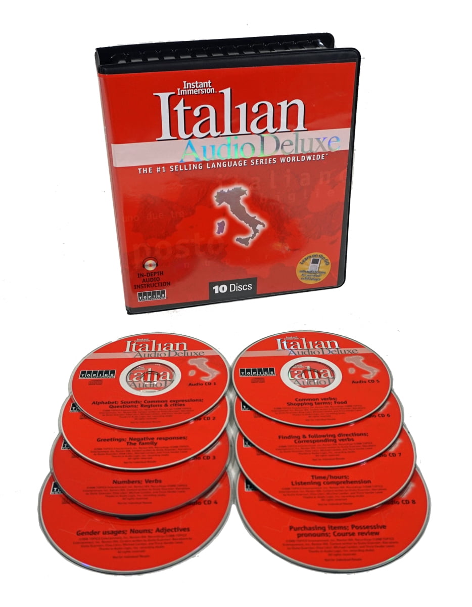 Instant Immersion Language Learning Italian Audio Deluxe 10 CDs ...