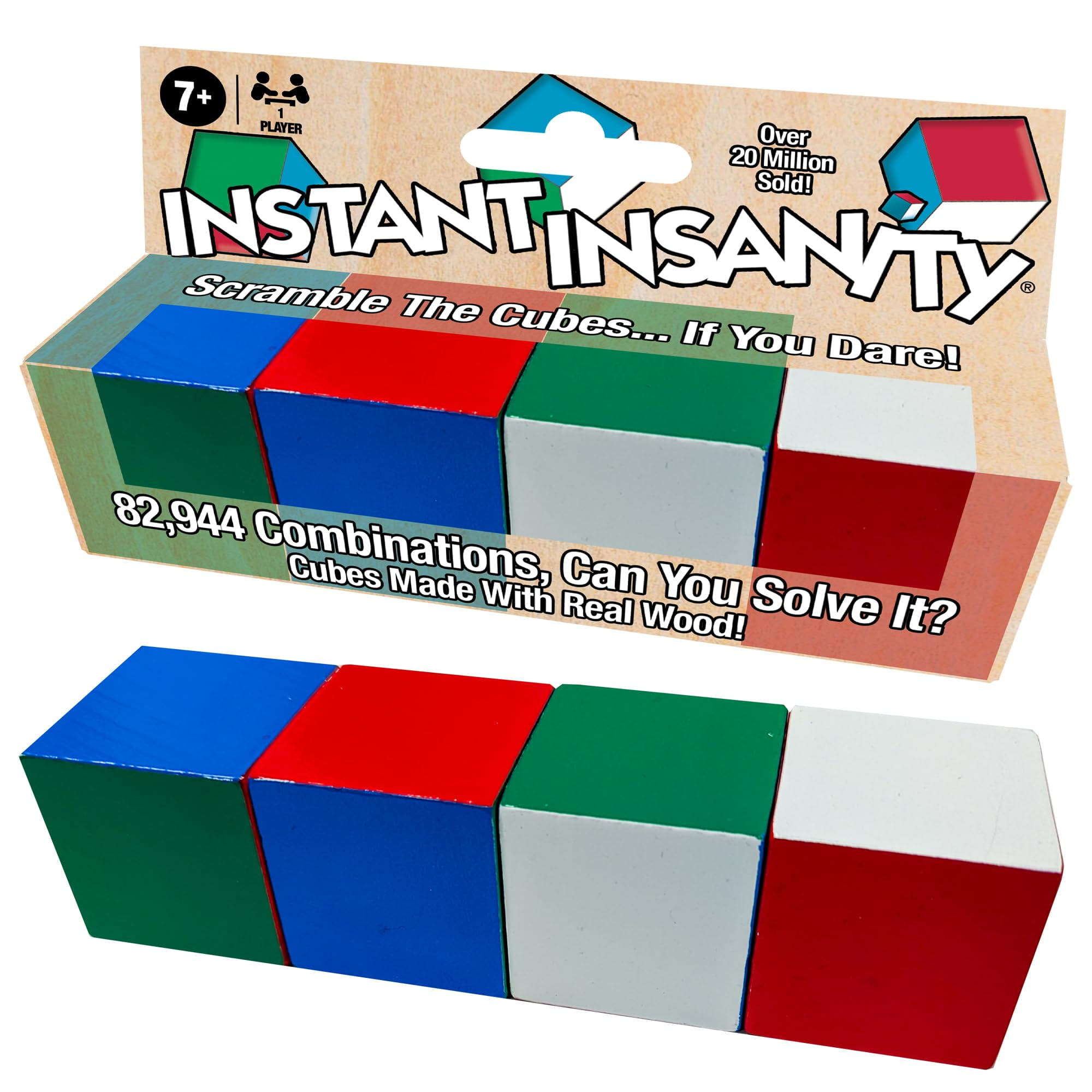 Instant Insanity Wooden Edition MMF7 by Winning Moves Games USA ...