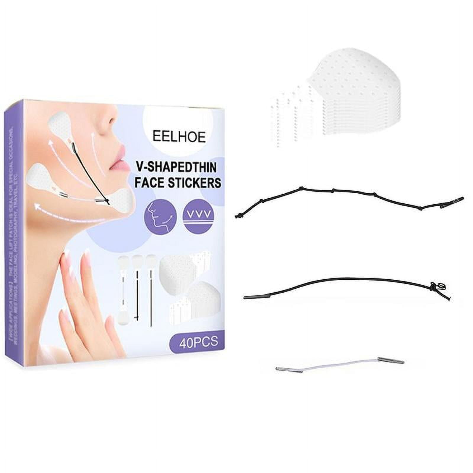Instant Invisible Face Stickers V Shape Double Chin 40 Thin Lift Neck ...