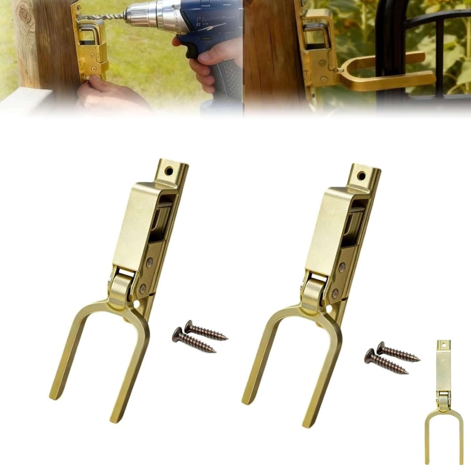 Instant Locking Gate Latch ，Heavy-Duty One-Hand Gate Latch for Farm ...