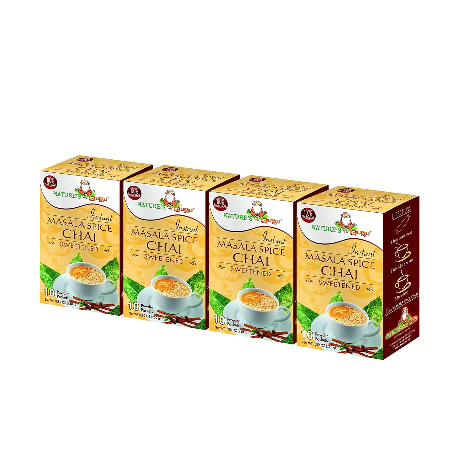 Instant Masala Spice Chai Tea Drink Mix Sweetened Single Serve On-the ...