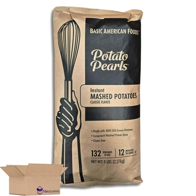 Tribeca Curations Instant Mashed Potatoes Classic Flakes | Dry Powdered ...