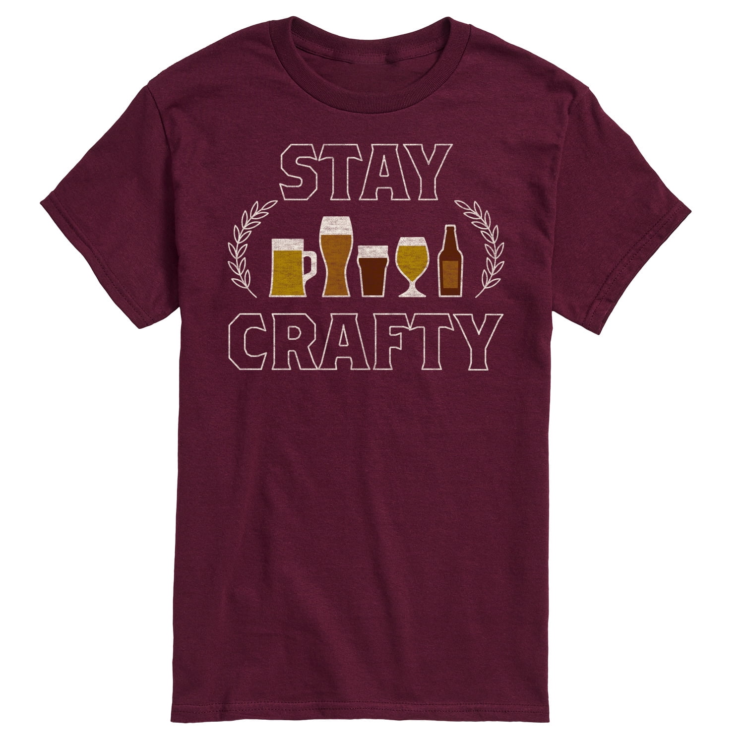 Instant Mesaage - Beer - Stay Crafty - Men's Short Sleeve Graphic T ...