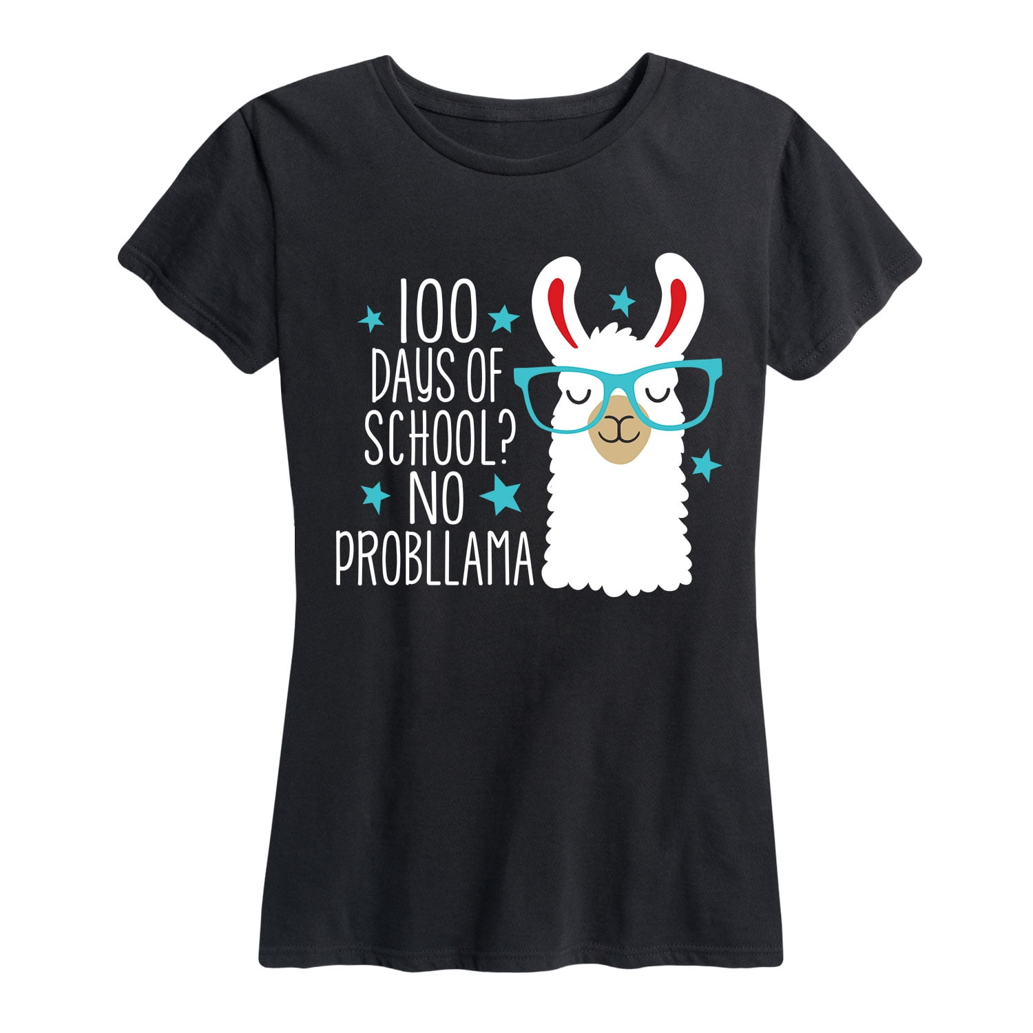 Instant Message - 100 Days Of School No Probllama Teacher Shirt - Women ...