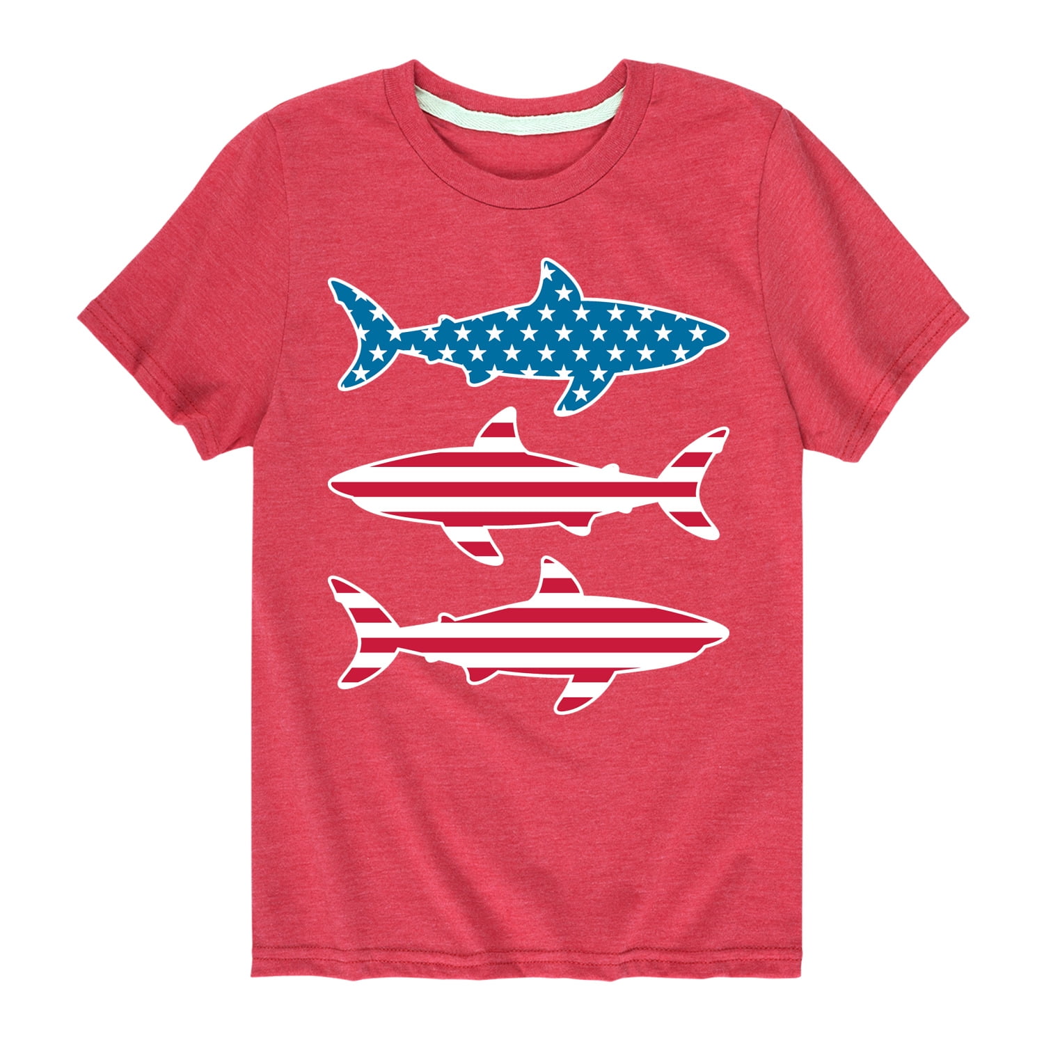 Instant Message - 4th of July - Shark American Flag - Toddler & Youth ...