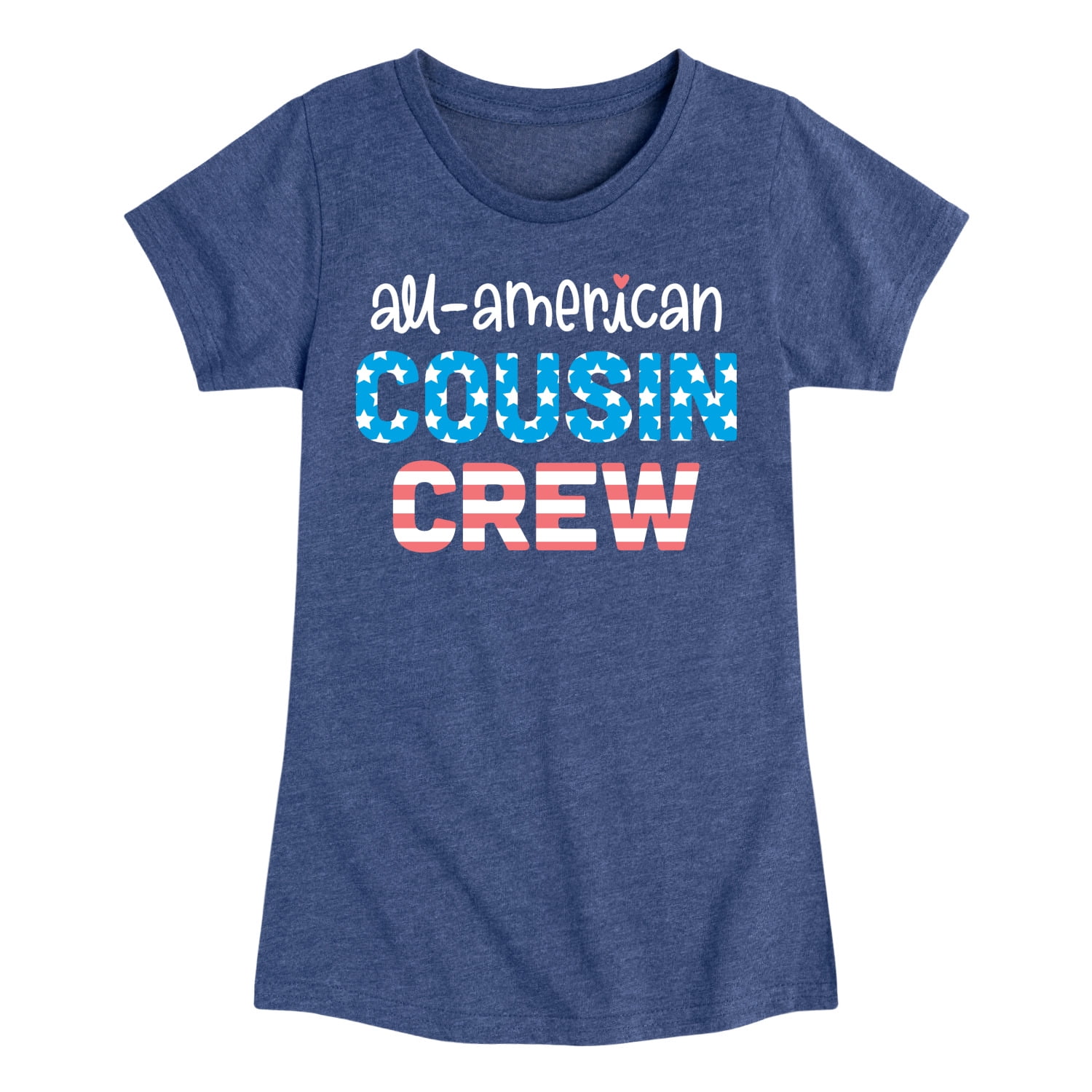 Instant Message - All American Cousin Crew - Toddler & Youth Girls Short Sleeve Graphic T-Shirt ...